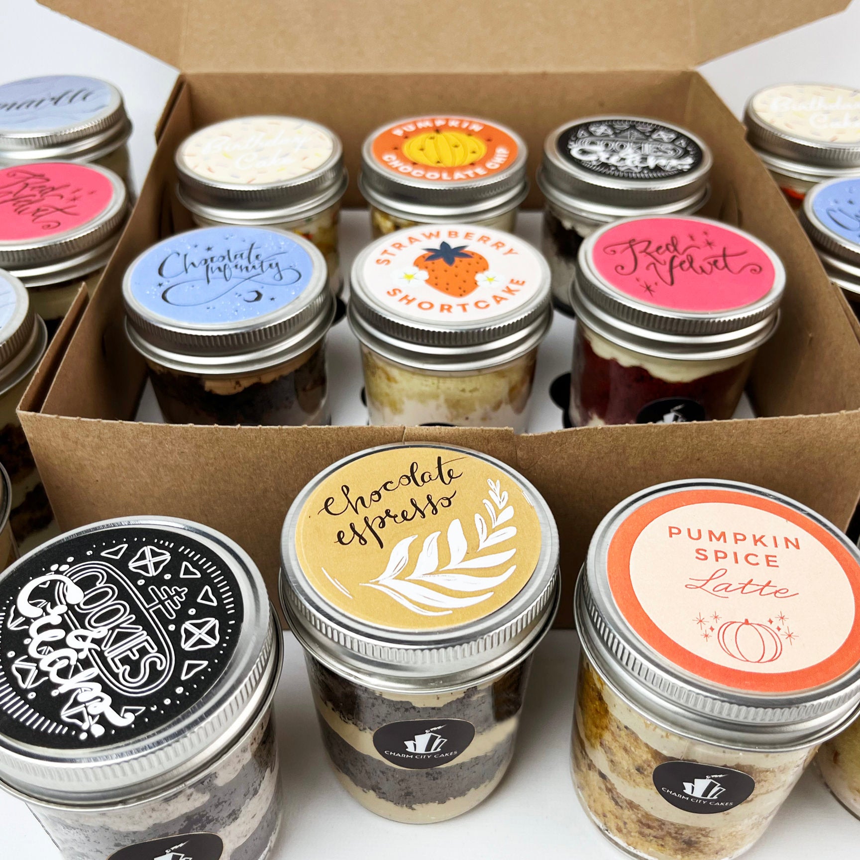 Bulk Cake Jar Order | CHARM CITY CAKES